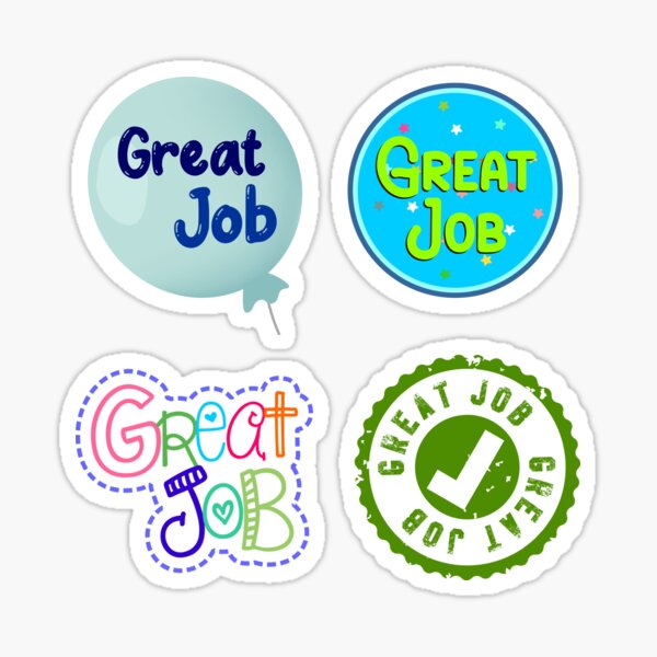 "Great Job Bundle" Sticker for Sale by thesheepdesign | Redbubble