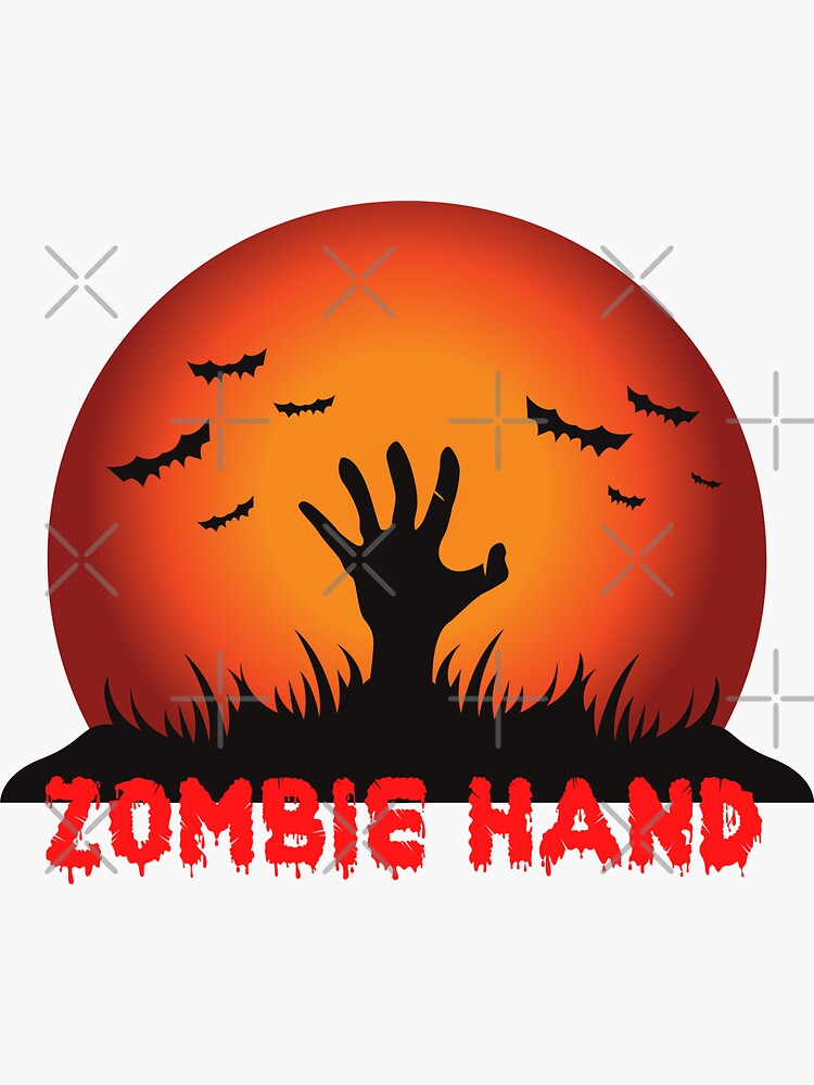 "Zombie hand" Sticker for Sale by CorneliusDesign | Redbubble