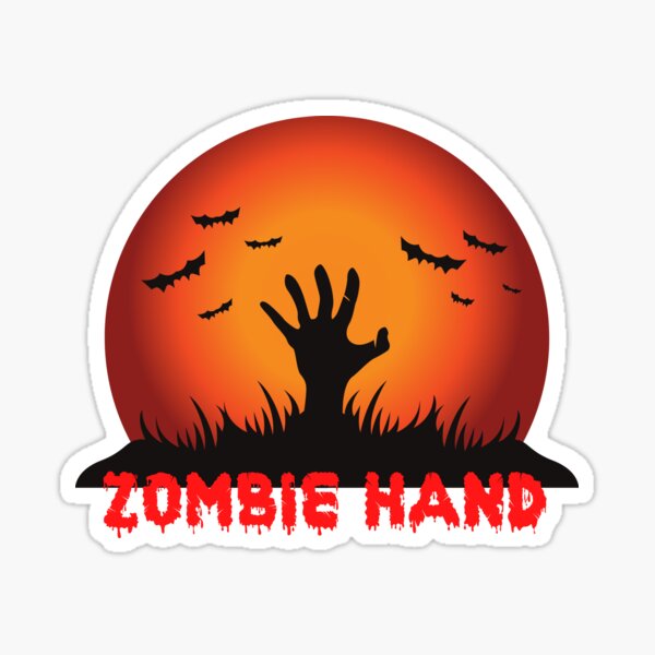 "Zombie hand" Sticker for Sale by CorneliusDesign | Redbubble
