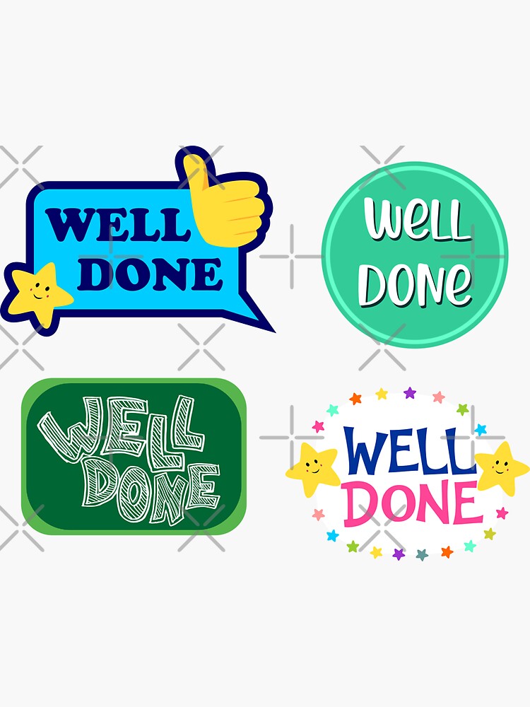 "Well Done Bundle" Sticker for Sale by thesheepdesign | Redbubble