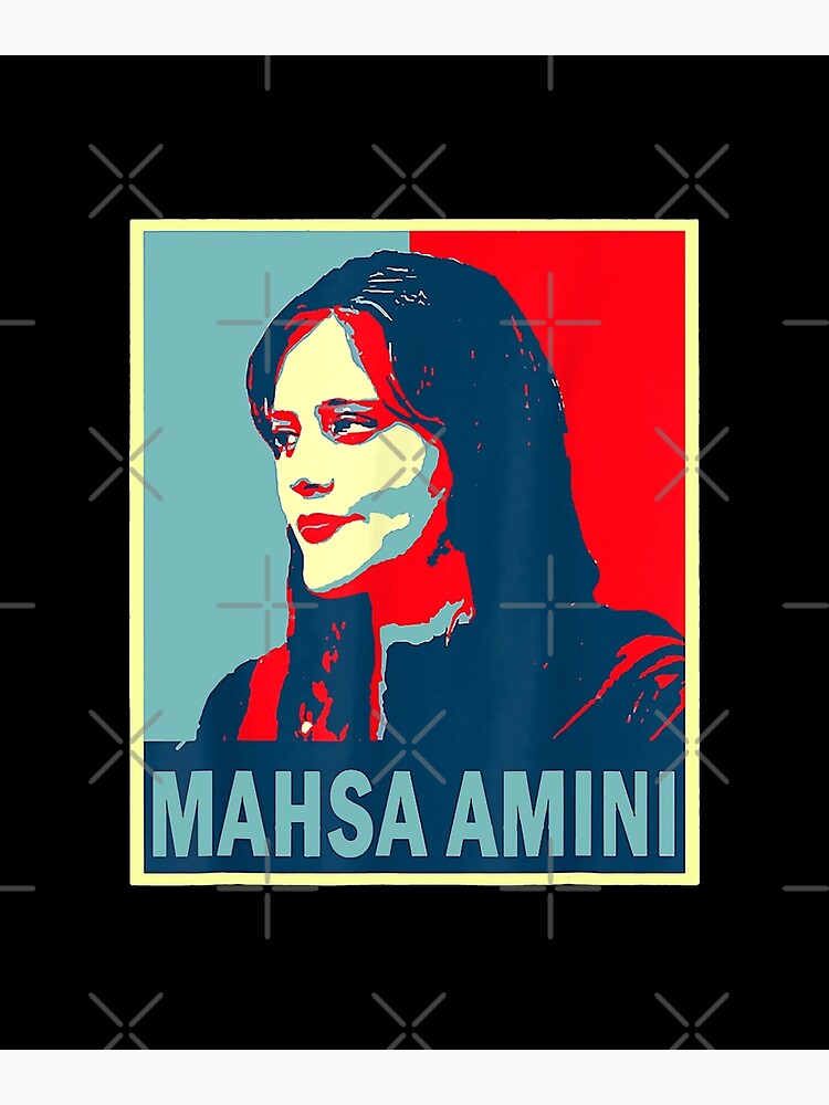 "I stand with the women of Iran, Mahsa Amini MAHSAAMINI" Art Print for ...