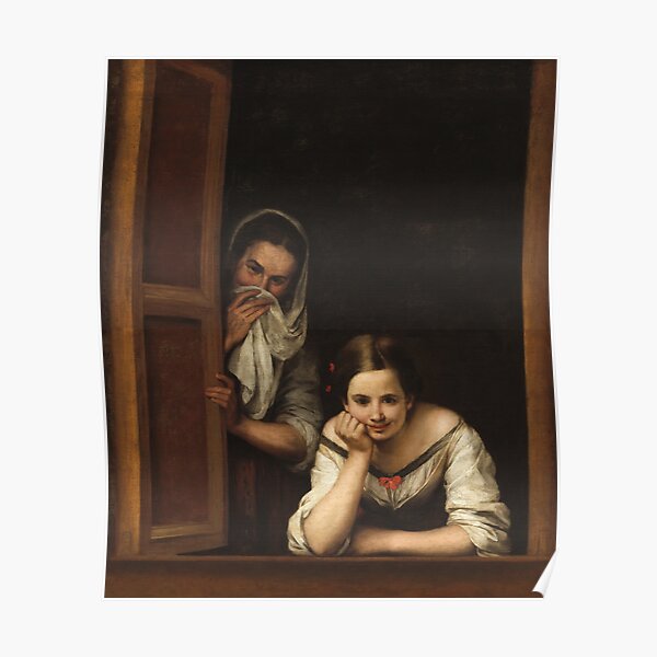 "Two Women at a Window | Bartolome Esteban Murillo | 1660 Renaissance ...