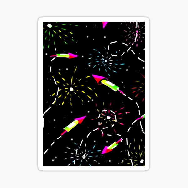 "fireworks" Sticker for Sale by goretearte | Redbubble