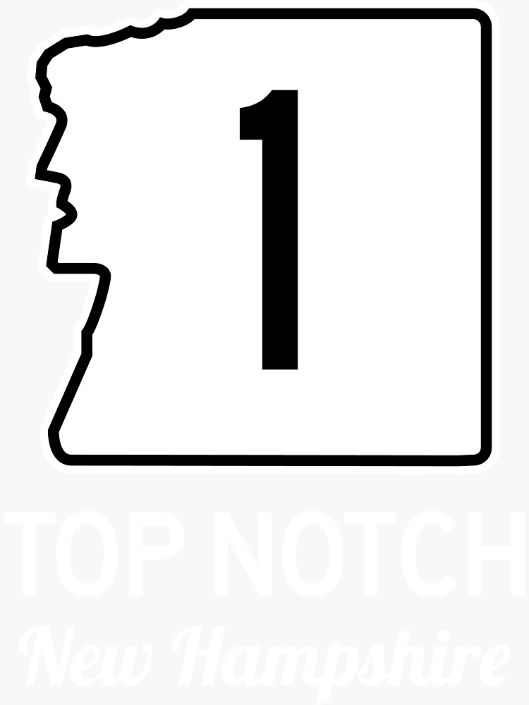 "Old Man Sign Top Notch New Hampshire" Sticker for Sale by twHistory ...