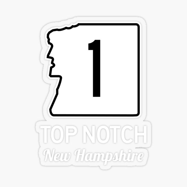 "Old Man Sign Top Notch New Hampshire" Sticker for Sale by twHistory ...