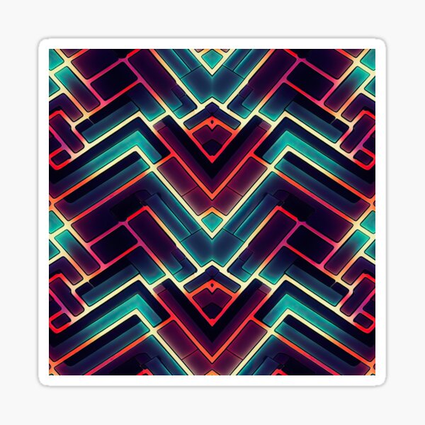 "Neon Bright" Sticker for Sale by Tora-Senshi | Redbubble