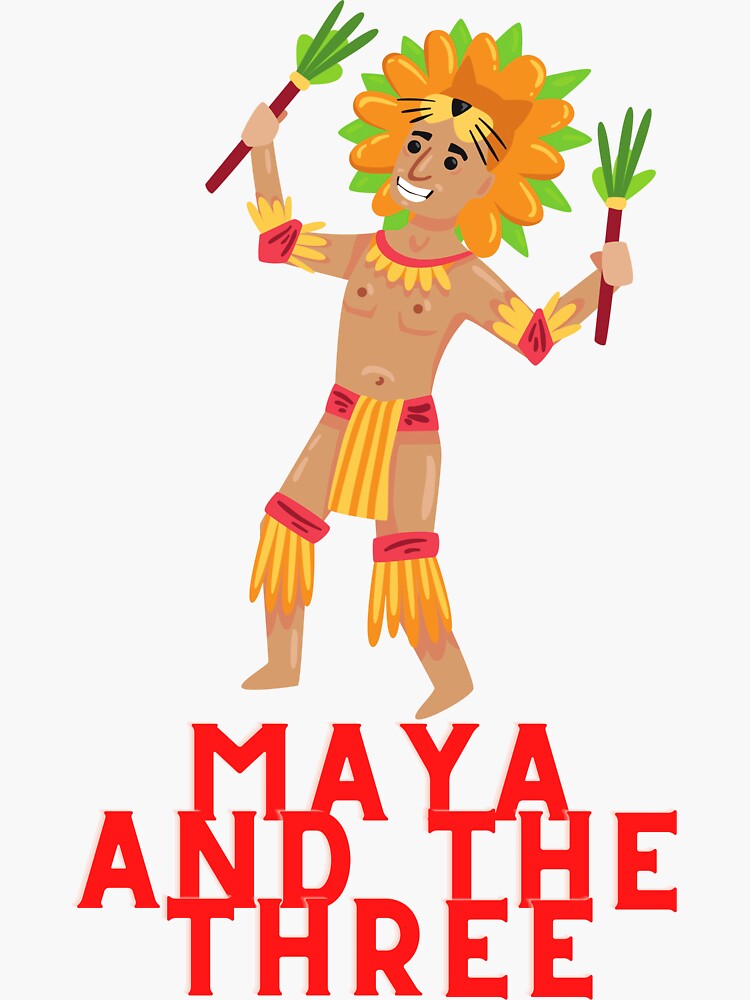 "Maya and the three Sticker" Sticker for Sale by zakstore12 | Redbubble