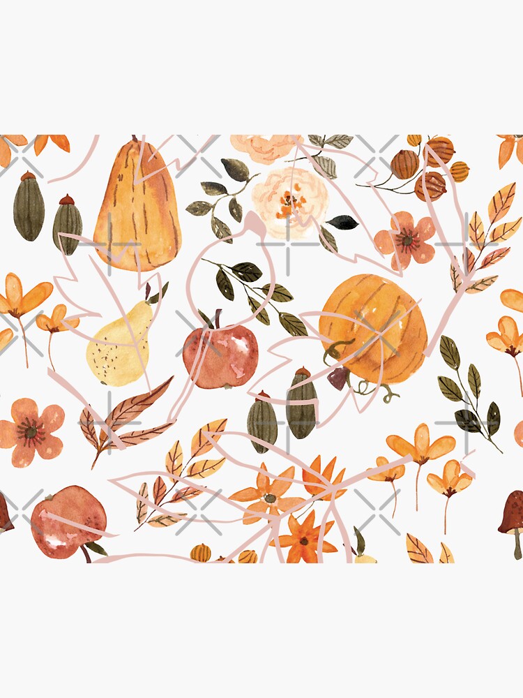 "Fall Icons and Fall Colors - Pumpkins, Leaves, Apples & Flowers ...