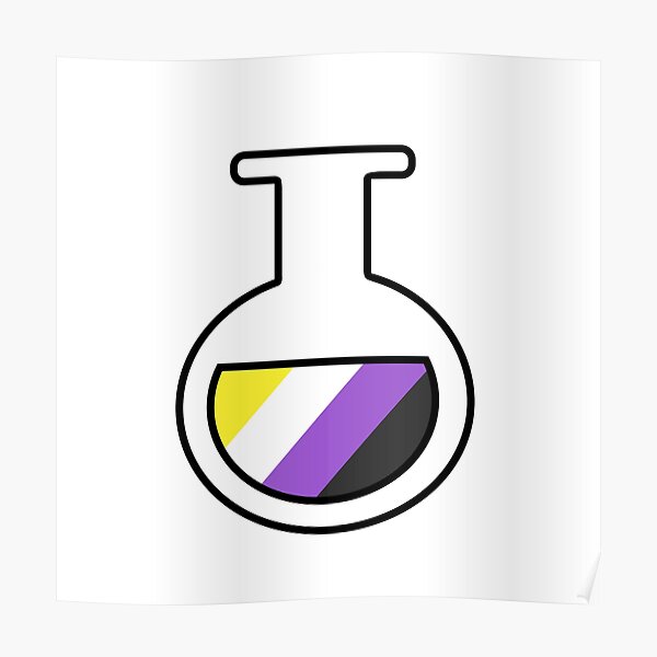 "Non binary pride potion" Poster for Sale by lunyssa | Redbubble