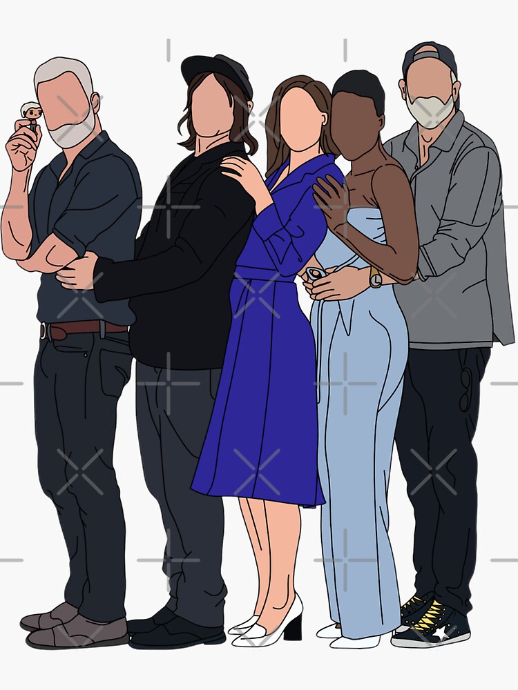 The Walking Dead Cast Drawing