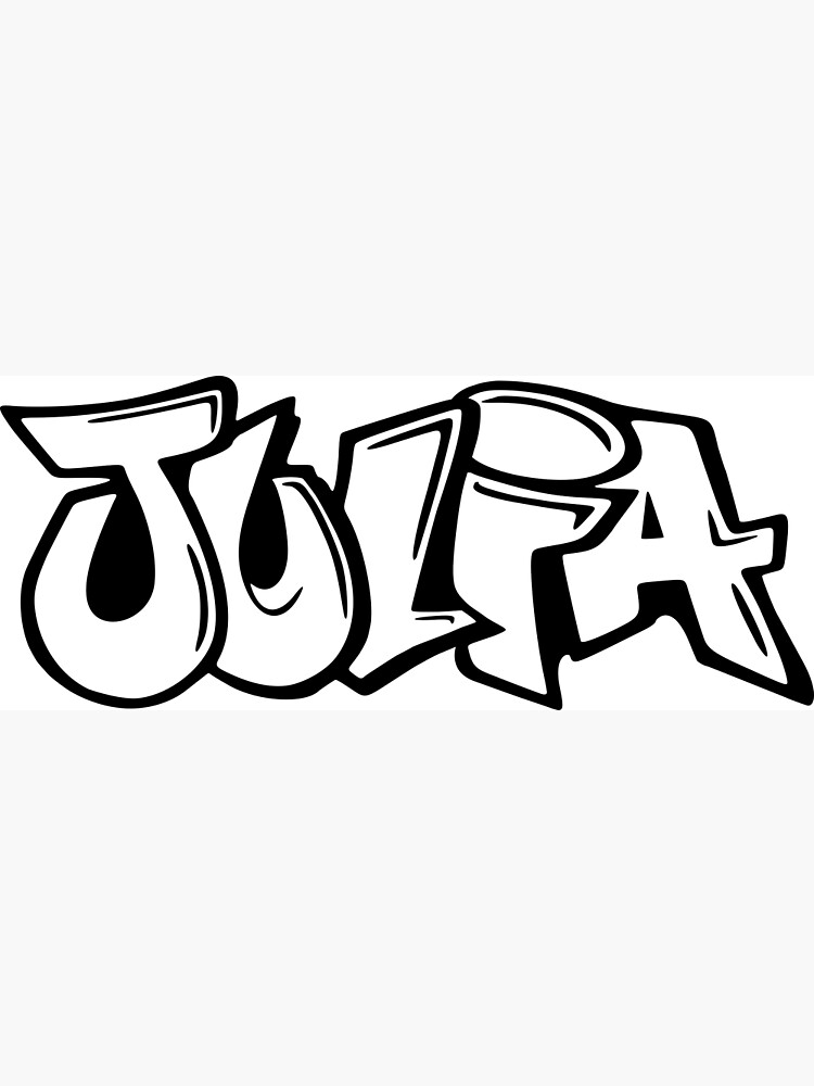 Lámina fotográfica «Julia - Diseño de nombre de graffiti» de ...