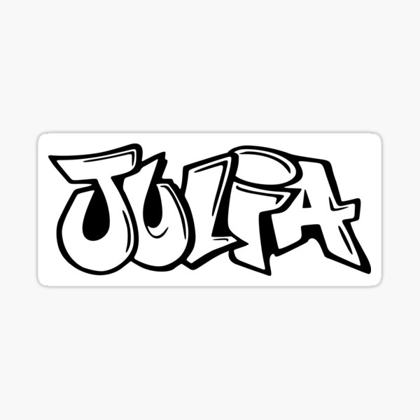 "Julia - Graffiti Name Design" Sticker for Sale by NameThatShirt ...