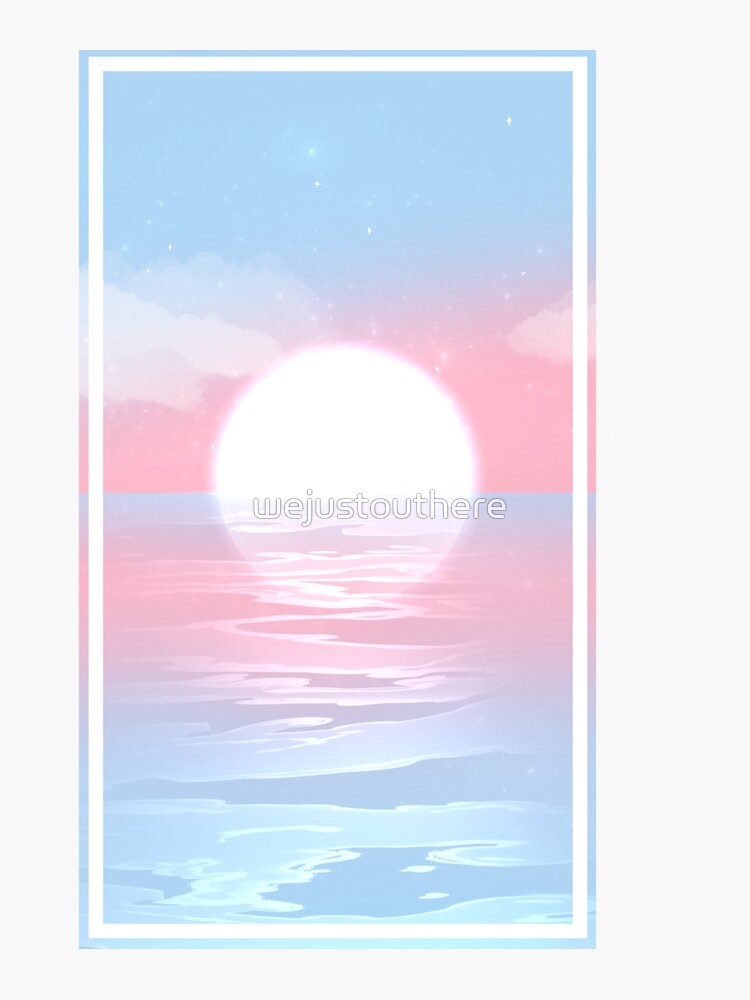 " Pride Sky - Trans flag (rectangle) " Sticker for Sale by ...