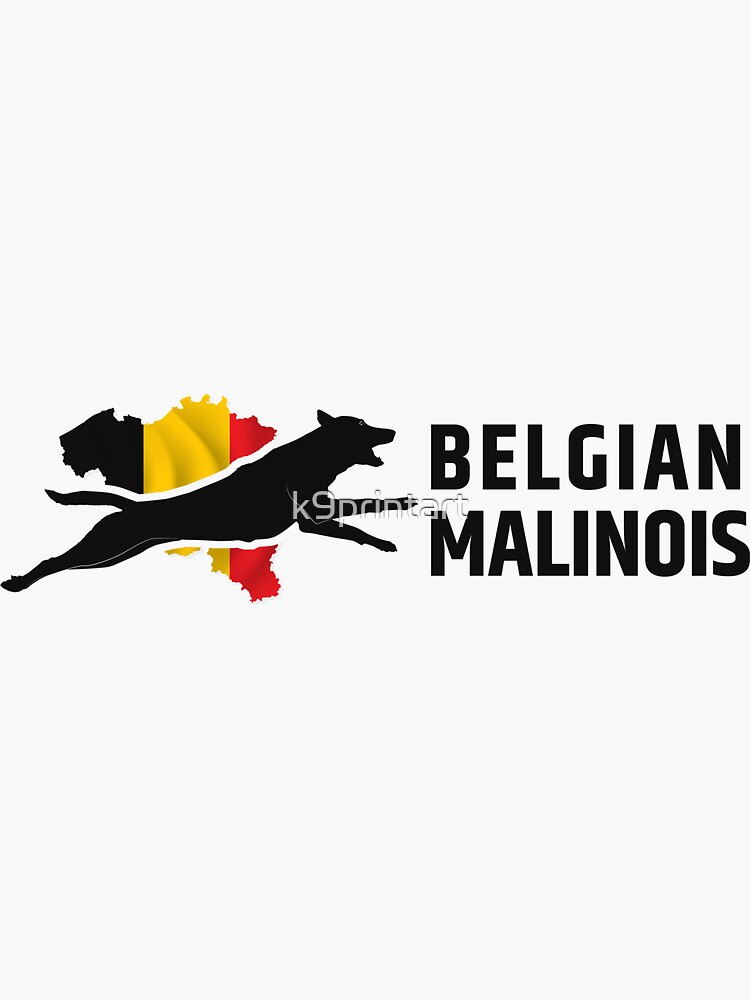 "Belgian shepherd - Malinois bumper sticker" Sticker for Sale by ...