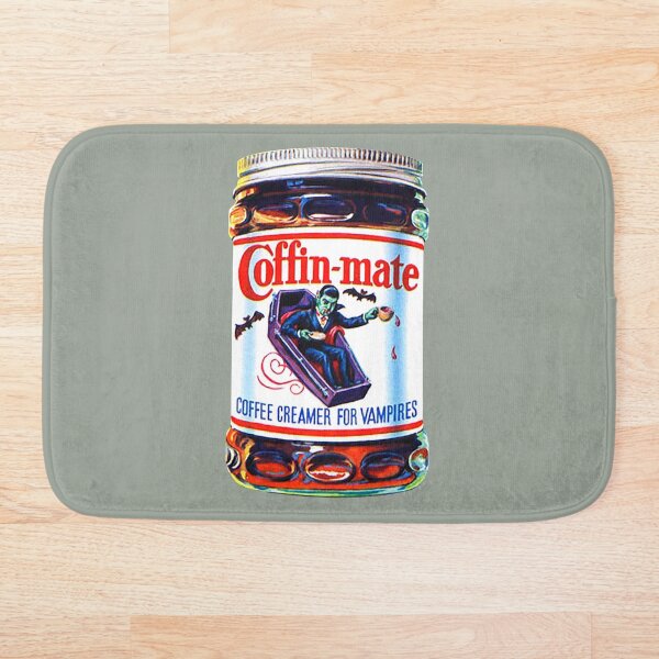 Coffin-Mate Coffee Creamer for Vampires“-Produktparodie, bei der ...