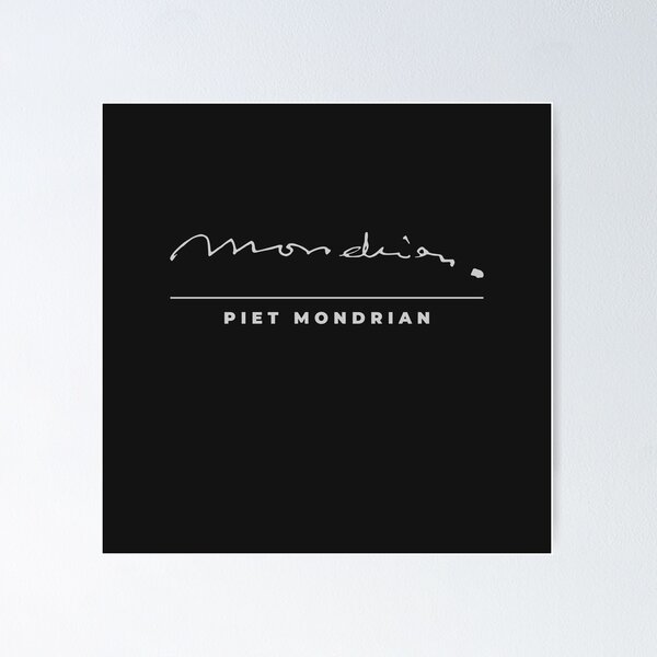 Poster for Sale avec l'œuvre « t-shirt signature Piet Mondrian » de l ...