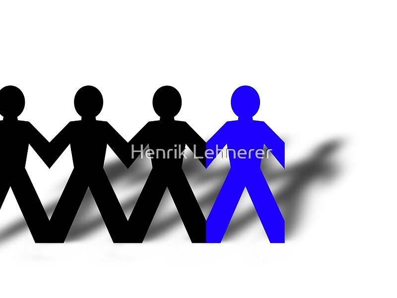 "Group Man Blue" by Henrik Lehnerer | Redbubble