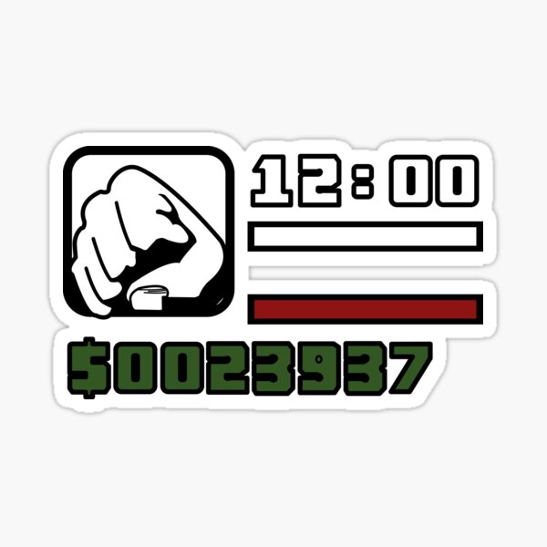 "video game life bar" Sticker for Sale by liro52 | Redbubble