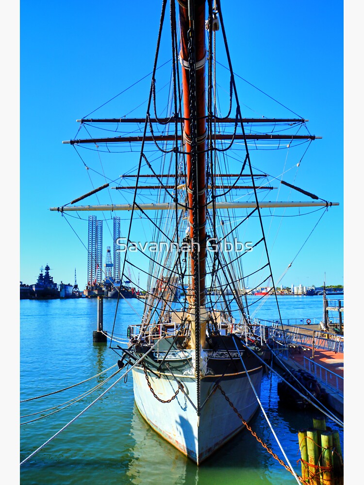 "Elissa Tall Ship " Sticker for Sale by venny | Redbubble