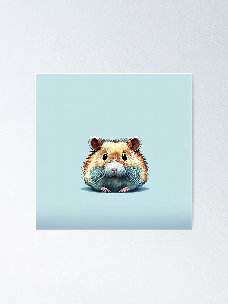 "Cute Hamster" Poster for Sale by Geminiartstudio | Redbubble
