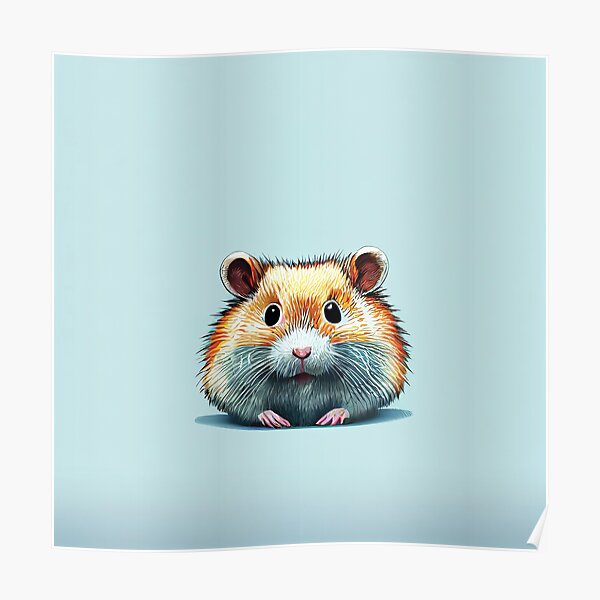 "Cute Hamster" Poster for Sale by Geminiartstudio | Redbubble