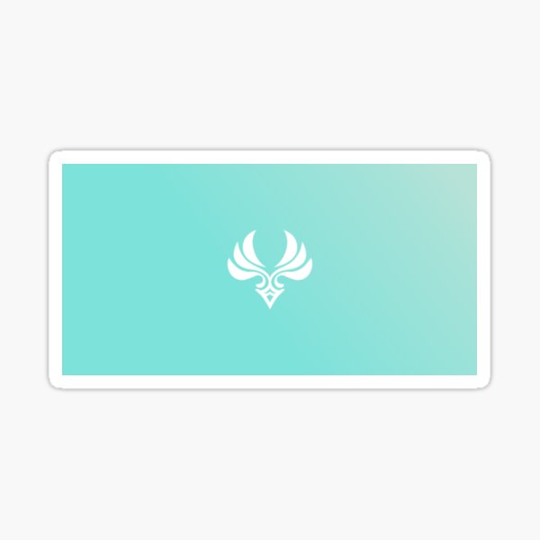 "Anemo Vision Genshin Impact " Sticker for Sale by Designpetit | Redbubble