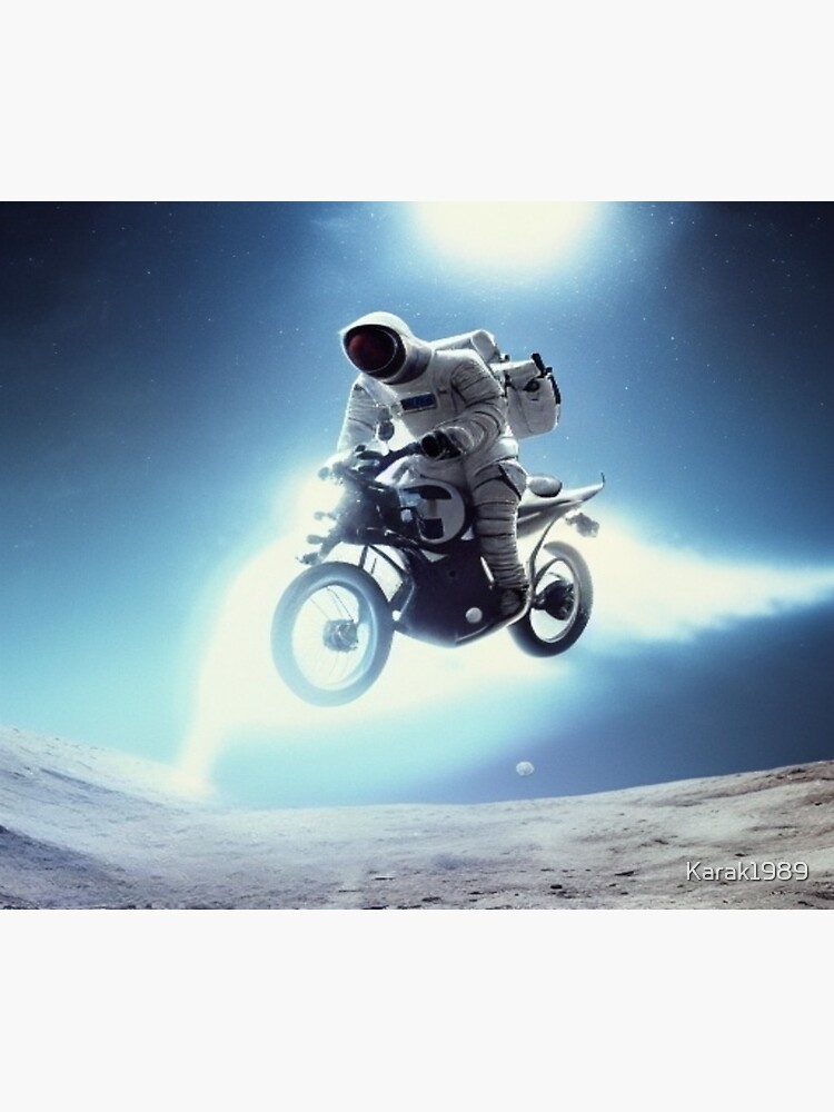 "astronaut riding motorcycle " Sticker for Sale by Karak1989 | Redbubble