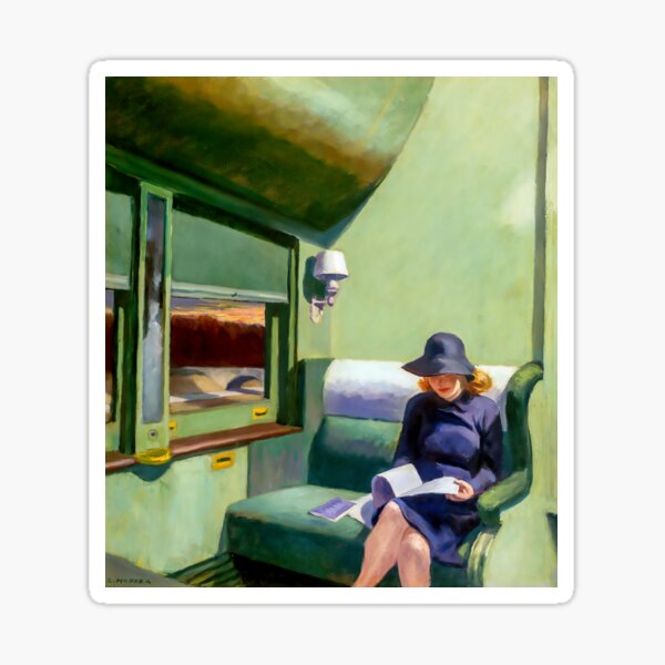 "Compartment C Car 293 (woman reading on the train), by Edward Hopper ...