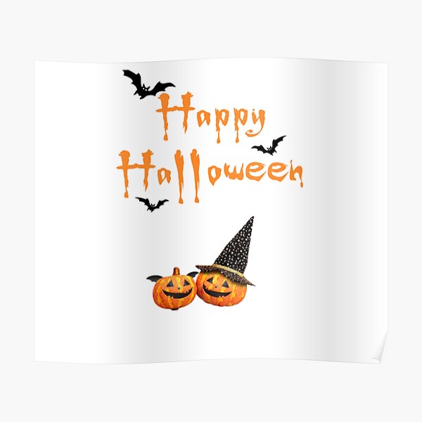 Halloween Scary Evil Pumpkin Pumpkin Head Funny Horrifying Poster For Sale By Flourita Redbubble