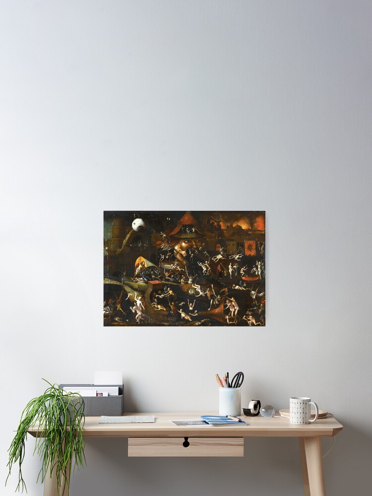 "Insight Into Hell by Hieronymus Bosch" Poster for Sale by ...