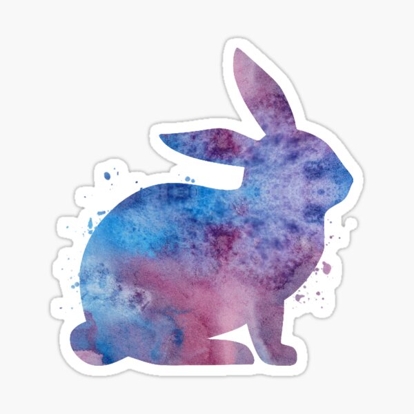"Rabbit" Sticker for Sale by TheJollyMarten | Redbubble