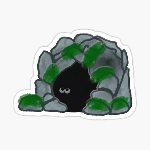 "A mysterious lurker in a cave" Sticker for Sale by BrachiaST | Redbubble