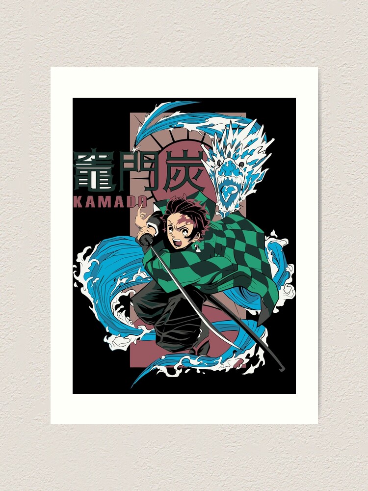 "tanjiro demon slayer" Art Print for Sale by youranimeworld | Redbubble