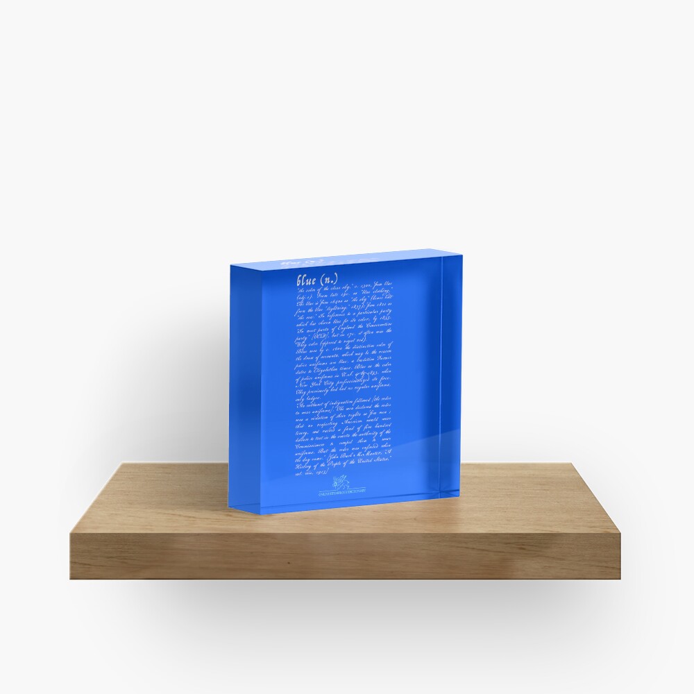 "Blue Color Etymology - Etymonline Online Etymology History" Sticker ...