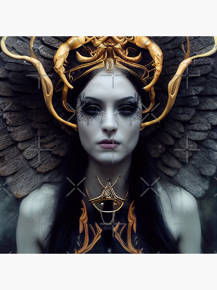 "Agrat bat Mahlat (אגרת בת מחלת)" Sticker for Sale by OccultDreams ...