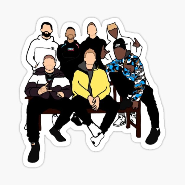 "Sidemen members" Sticker for Sale by DMDesigner | Redbubble