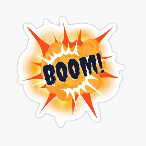 "Boom , Boom" Sticker for Sale by MDahab | Redbubble