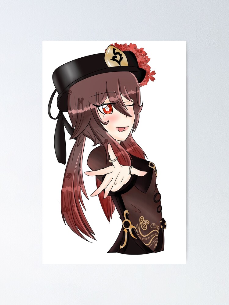 "Hu Tao" Poster for Sale by Hinagiku-Art | Redbubble