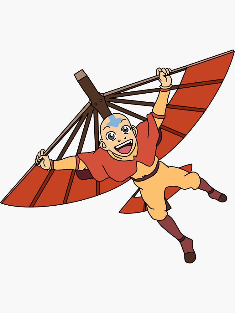 "Avatar Aang" Sticker for Sale by DigitalRedesign | Redbubble