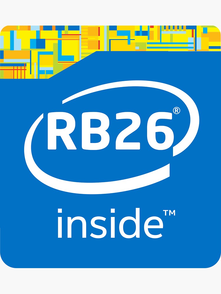 "RB26 Inside Sticker" Sticker for Sale by nlco | Redbubble
