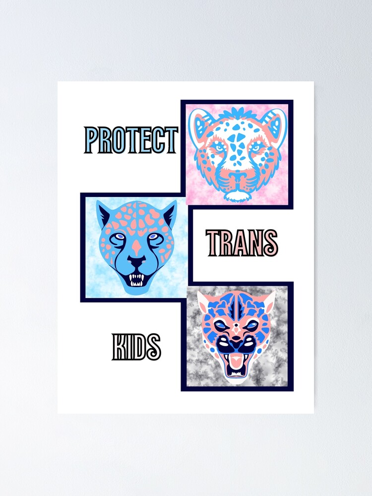 "Protect Trans Kids" Poster for Sale by Planetary-Disco | Redbubble