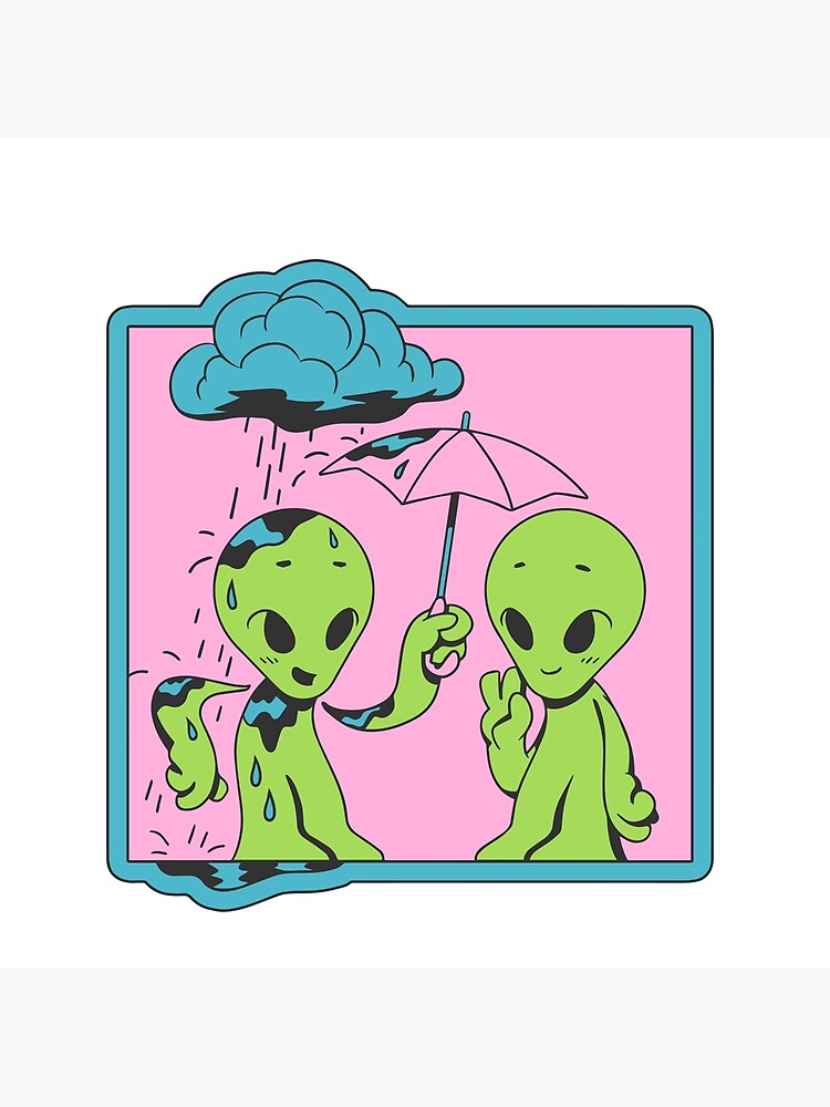 "Alien Friendship" Poster for Sale by melgui | Redbubble