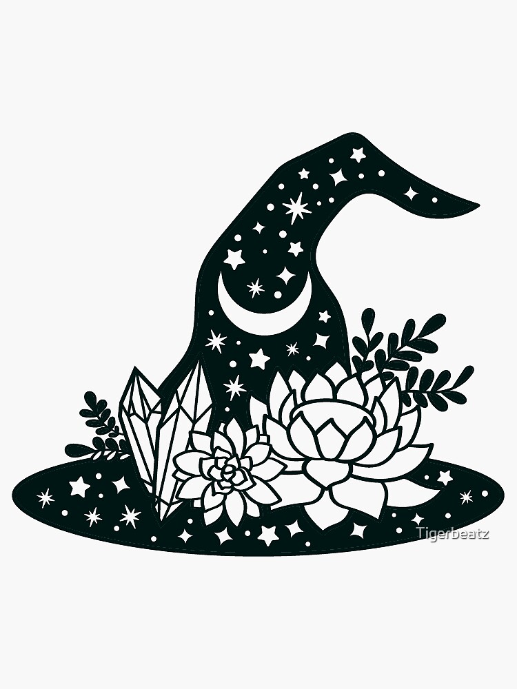 "Witches Hat" Sticker for Sale by Tigerbeatz | Redbubble