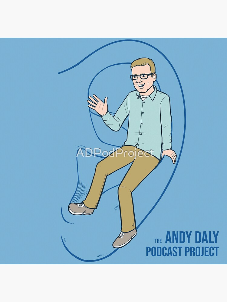 "The Andy Daly Podcast Project logo" Sticker for Sale by ADPodProject ...