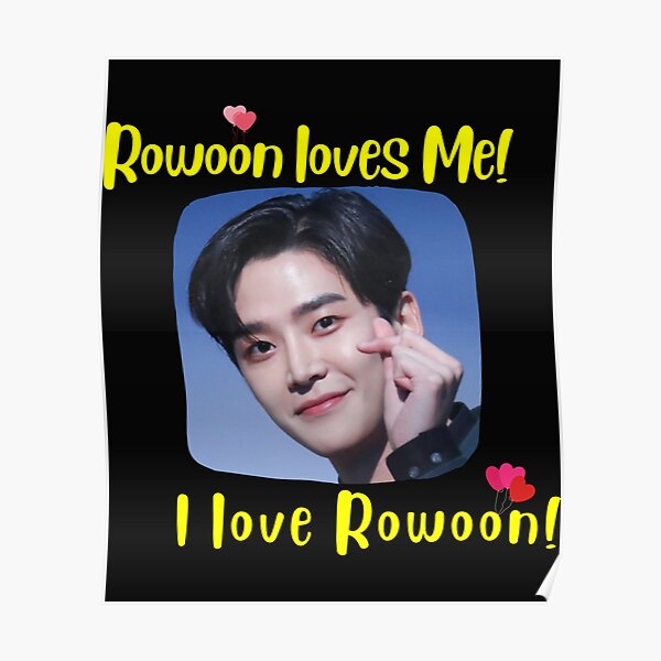 "I Love Rowoon! Sticker" Poster for Sale by AlfordHyattA | Redbubble
