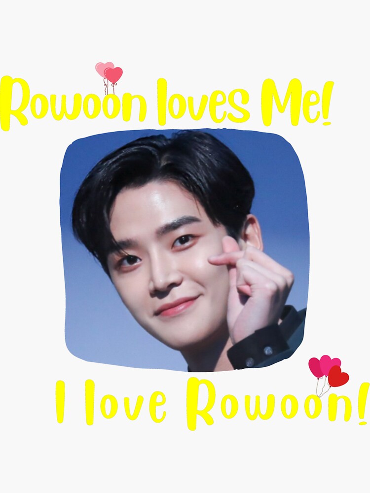 "I Love Rowoon! Sticker" Sticker for Sale by AlfordHyattA | Redbubble