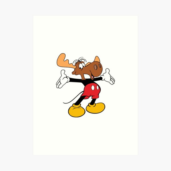 "Bullwinkle - Funny Cartoon" Art Print for Sale by NaomyTeo | Redbubble
