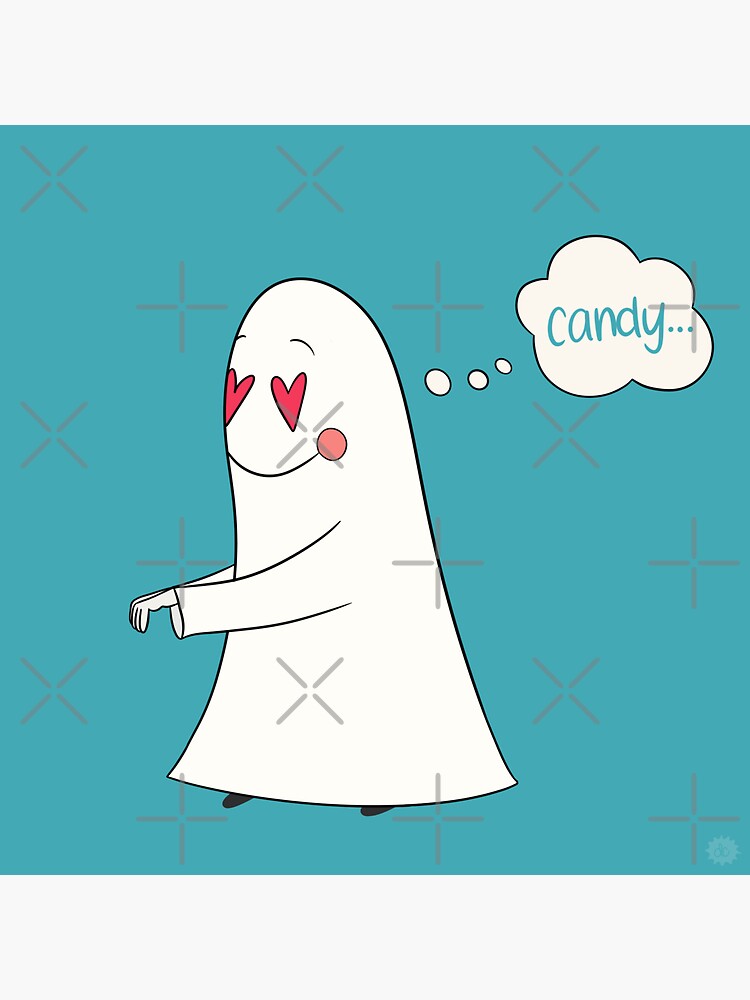 "Candy Ghost" Sticker for Sale by sparklefrog | Redbubble