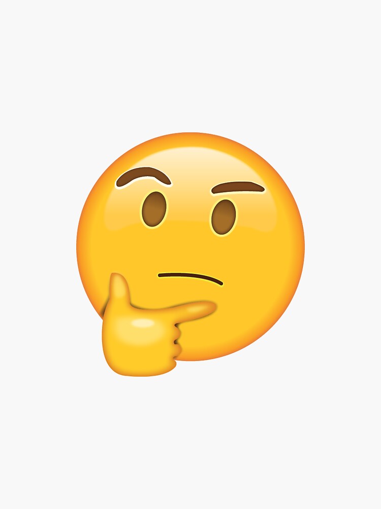 "Questioning Emoji" Sticker by Capri2k | Redbubble