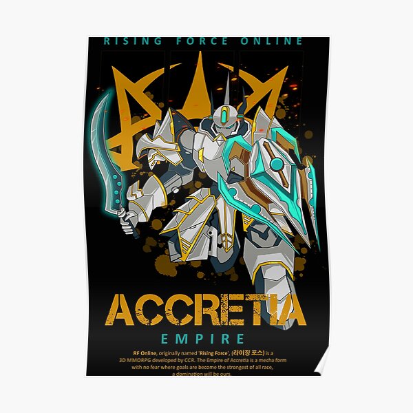 "ACCRETIA RISING FORCE" Poster for Sale by VinLabs | Redbubble